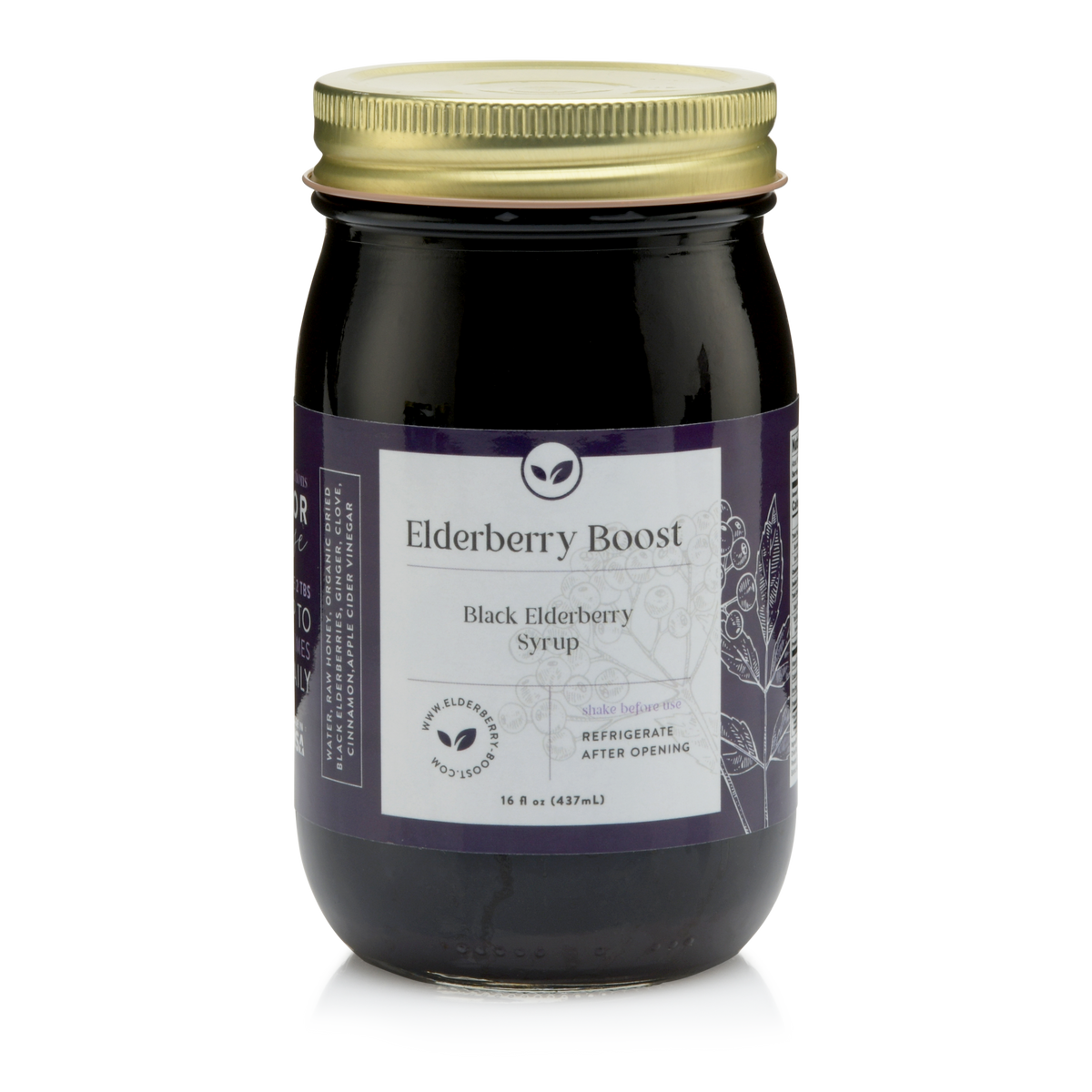 All-Natural Elderberry Boost 16 oz – All-Natural Elderberry Syrup with ...